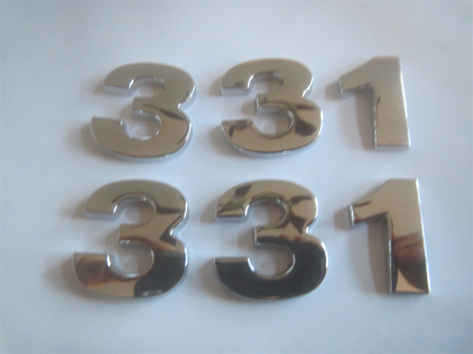FORD 331 STROKER ENGINE FENDER HOOD SCOOP QUARTER TRUNK EMBLEMS NEW SET ...