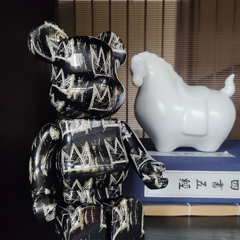 Bearbrick 400% Basquiat 8th Generation Crown 11-inch Height Brick Bear ...