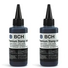 Bulk 2X Black Stamp Ink Refill by BCH - Premium Grade -2.5 oz (75 ml ...