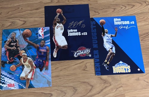 LeBron James Vintage Portfolio Two-Pocket Folder Dwayne Wade Ben Allen ...