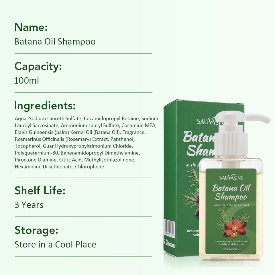 Batana Oil Shampoo, Shampoo De Batana, Rosemary Oil Shampoo Anti Hair ...