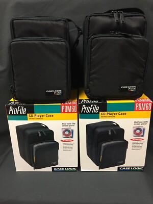 TWO Case Logic ProFile CD Player Cases 60 CD Capacity PDM60 NEW | eBay