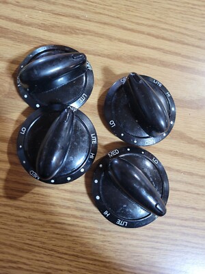 Maytag Stove Black Gas Knob Set (4) WP74009773 74009773 | eBay