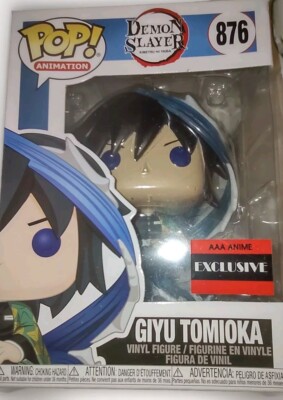 New Funko Pop #876 Demon Slayer Giyu Tomioka AAA Anime Exclusive | eBay
