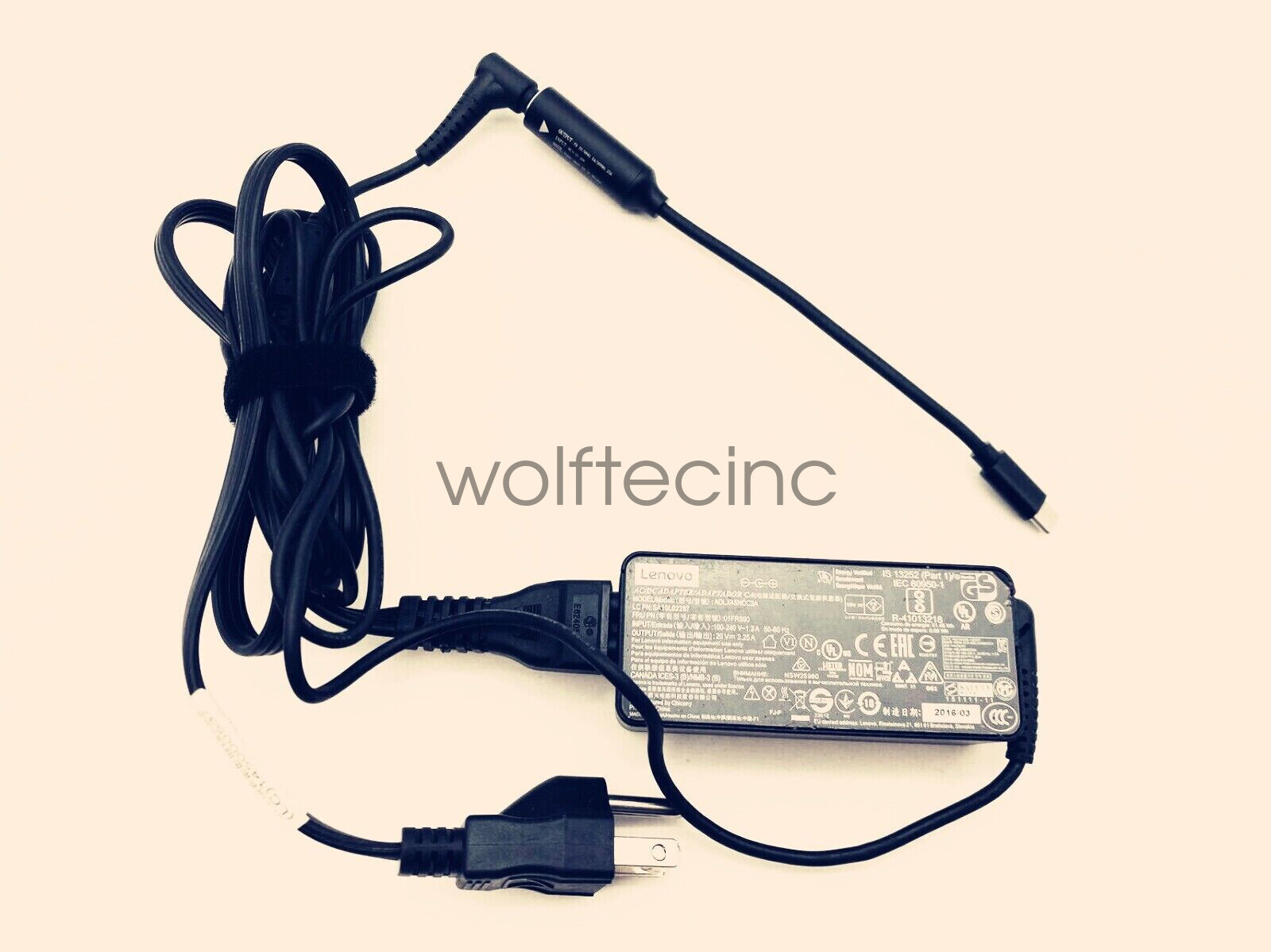 45W AC Adapter USBC Type-C Laptop Charger for Lenovo HP Chromebook Dell ...