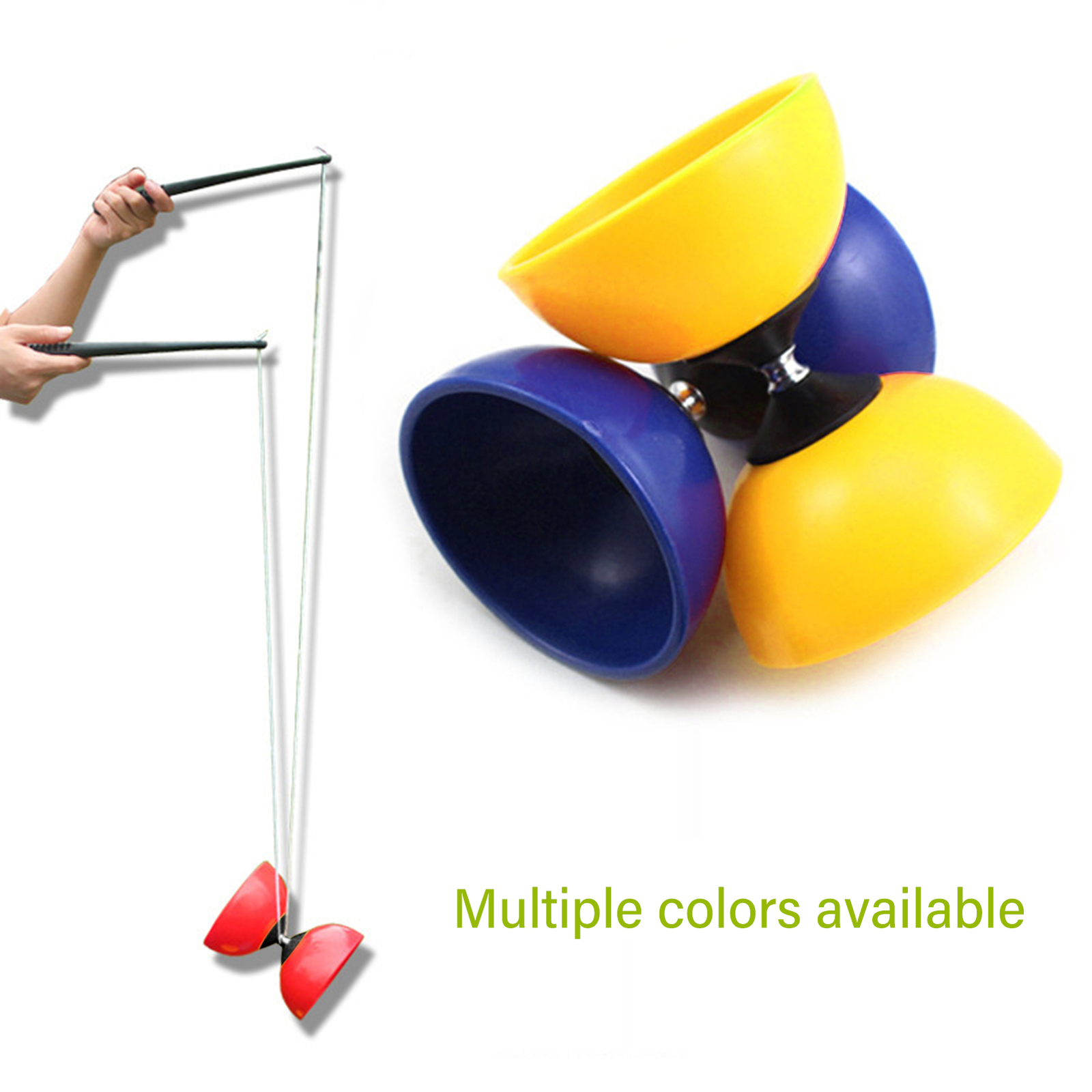 Juggling Diabolo Funny 3 Bearing Clutch Metal Sticks Chinese YOYO ...