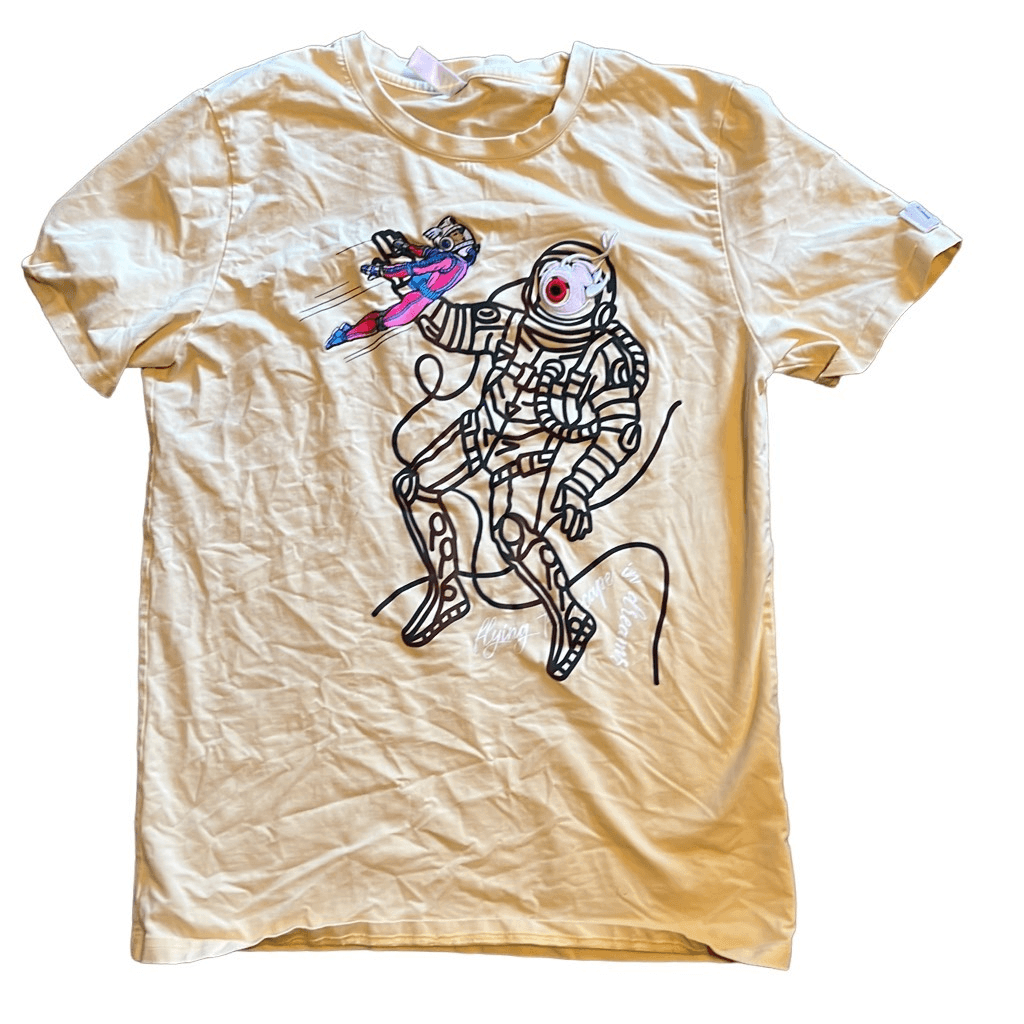 Fifth loop tee flying in scape pale yellow | eBay