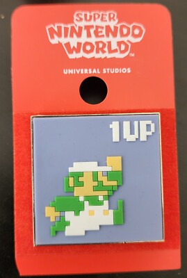 Super Nintendo World Player 1UP Pin Universal Studios Hollywood NEW | eBay
