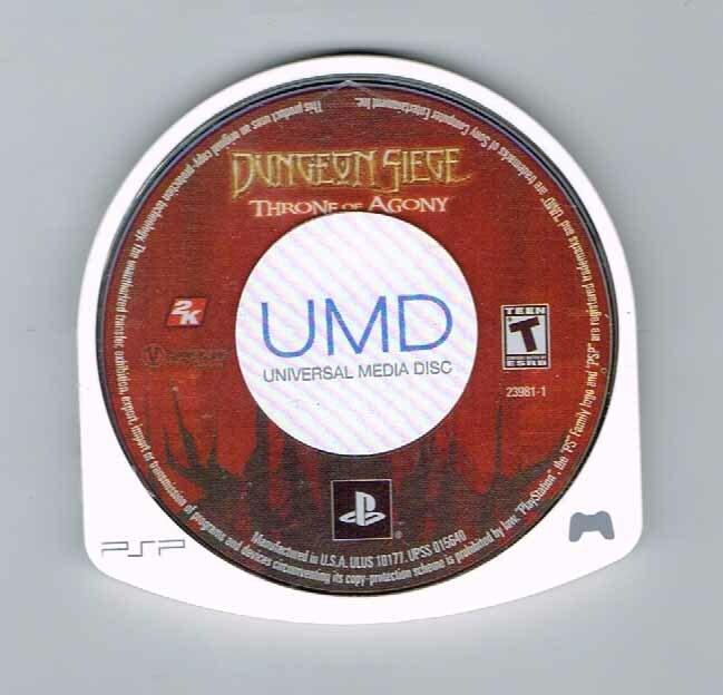 Dungeon Siege: Throne of Agony (Sony PSP, 2006) ~ Used Disc Only ~ | eBay