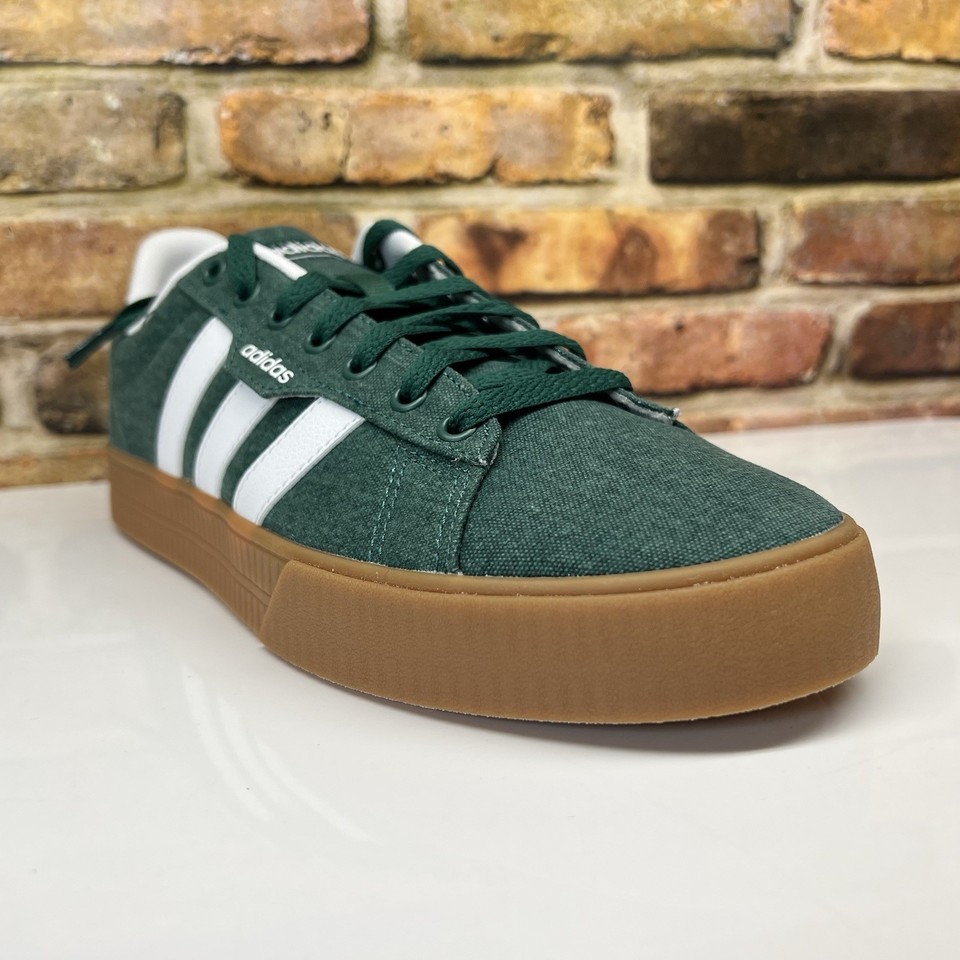 Adidas 3.0 Daily Mens Size 9 Sneaker IF7487 Collegiate Green Gum Skate ...