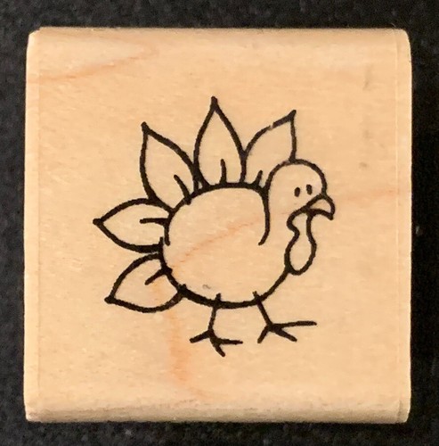 Stampendous A Little Gobble Thanksgiving Turkey Rubber Stamp | eBay