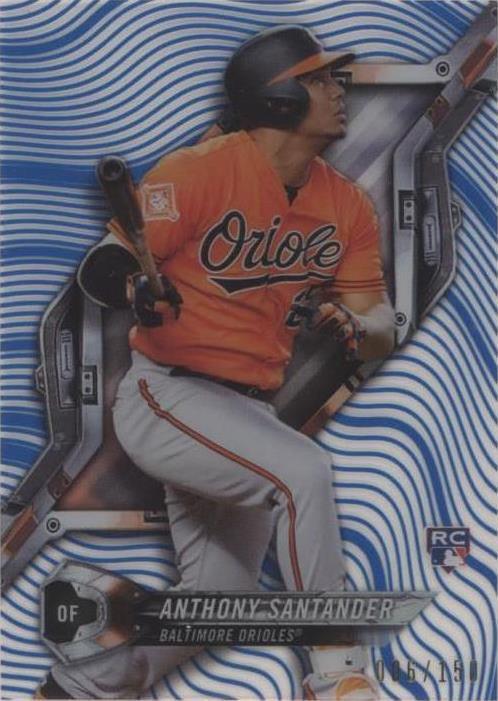 2018 Topps High Tek - Anthony Santander #HT-ASA Pattern 1 Waves ...