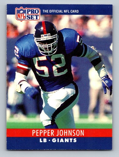 1990 Pro Set #226 Pepper Johnson New York Giants | eBay