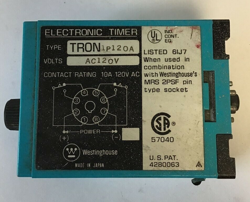 Westinghouse Timer Electronic Westinghouse Electronic Timer TRON