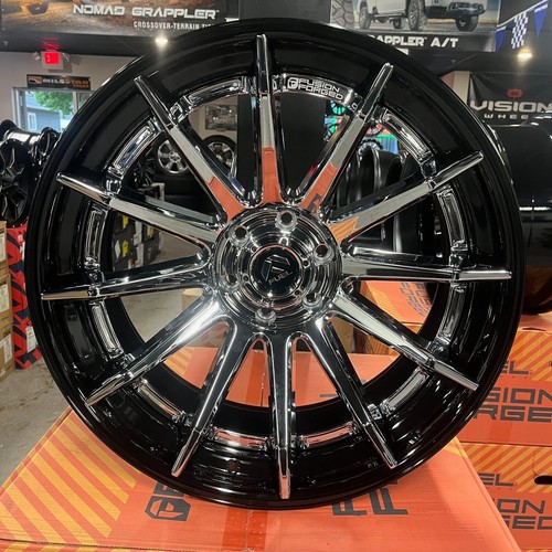 4 New Fuel FC403 Burn 20" Chrome Gloss Black 20x10 6x135 Wheels Rims ...