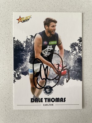Dale Thomas Signed 2017 AFL Select Carlton Blues | eBay Australia