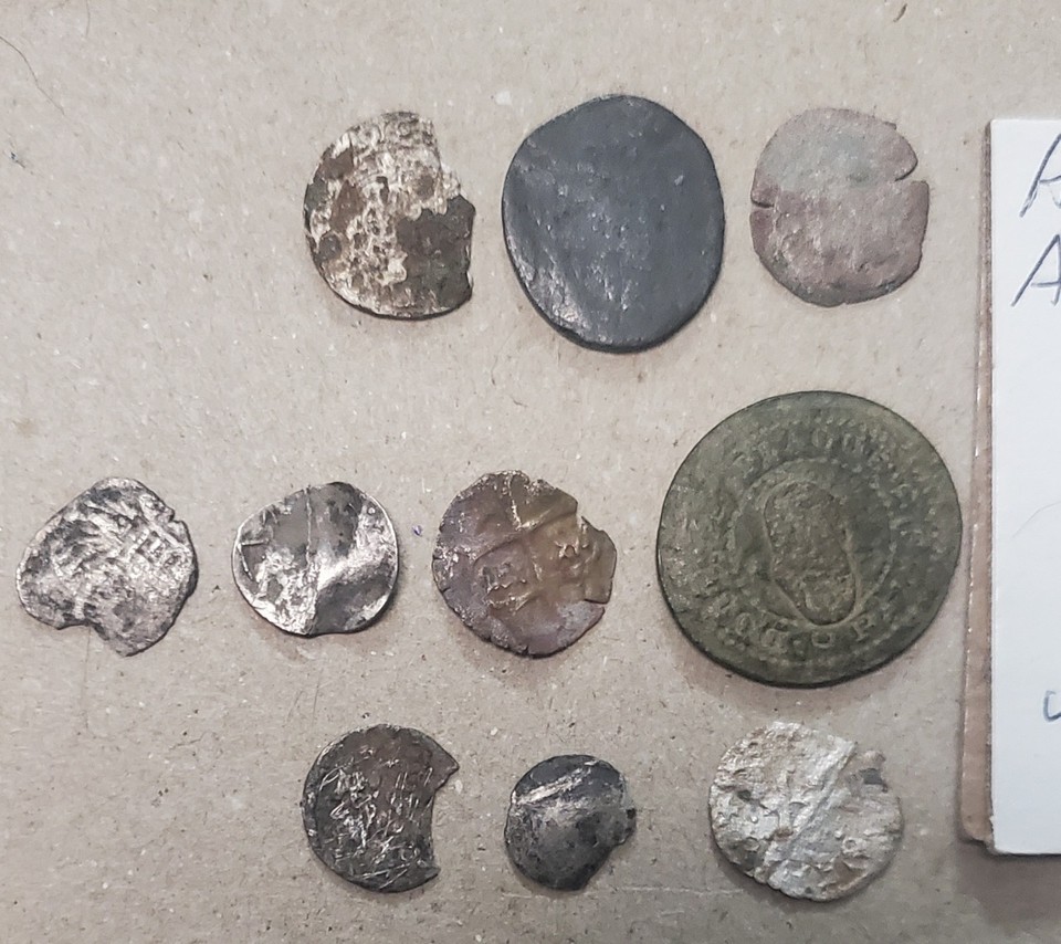 Lot Of 11 Medieval & Older Coins. Europe, Biblica, Silver, Bronze, Base ...