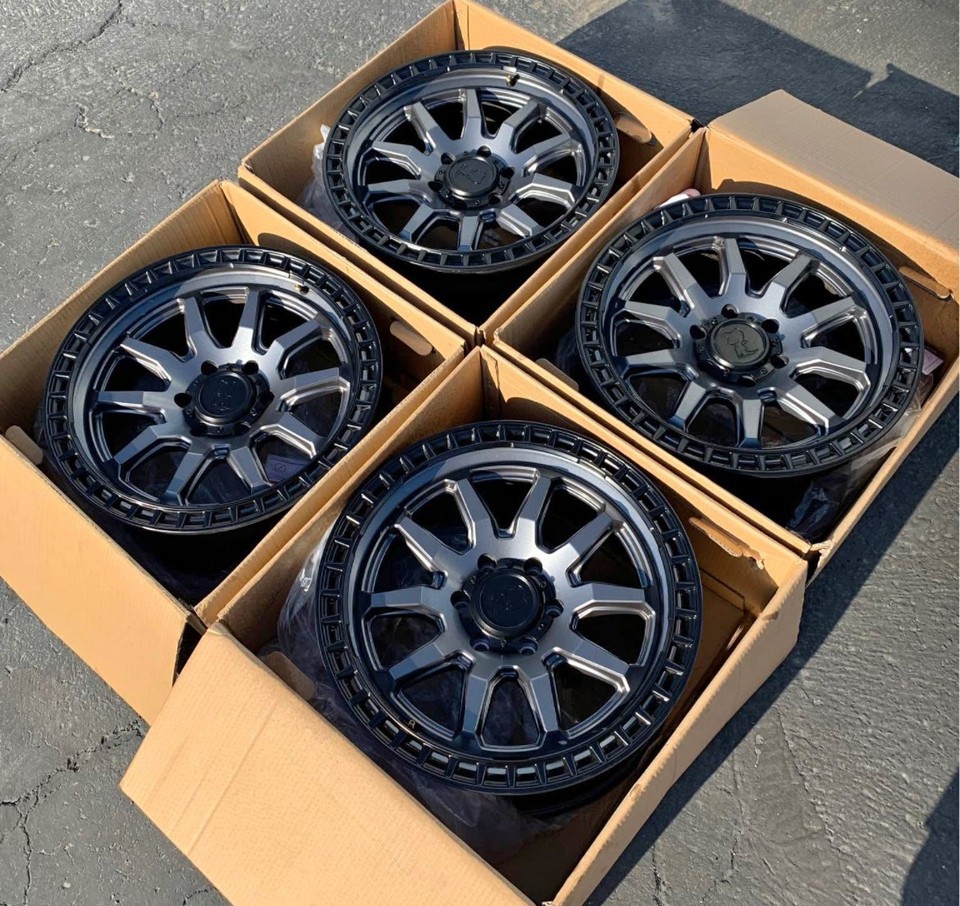 20” Inch Black Rhino Calico Wheels Fit Ford F-150 Rims 2015-2025 Brand ...