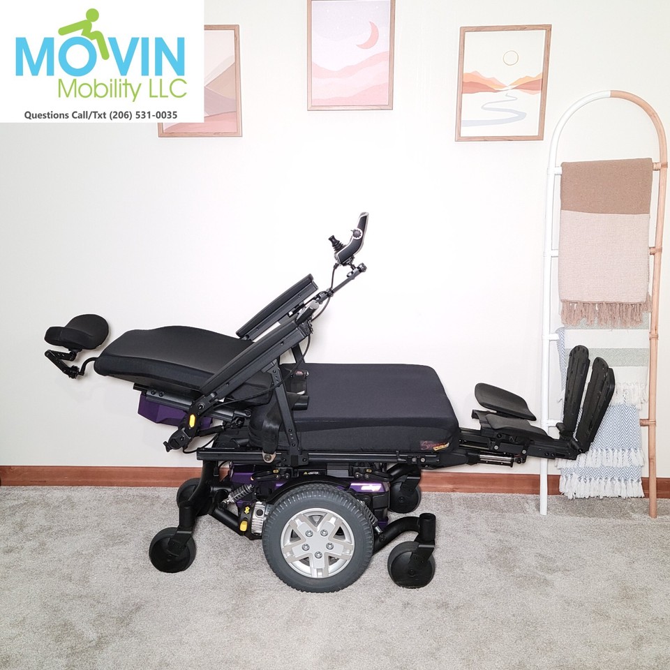 Bariatric Quantum Q6 Edge HD 450lbs Power Wheelchair Tilt Legrest ...