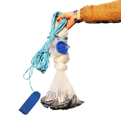Loopless Hand Cast Net Cast Net Monofilament Nylon with Iron Steel ...