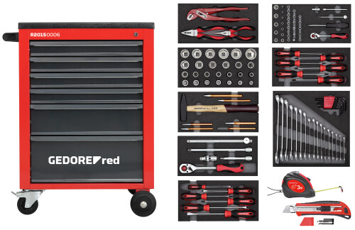 Gedore Red Tool set i.Wks.wagen MECHANIC red 119pcs R21560001 | eBay