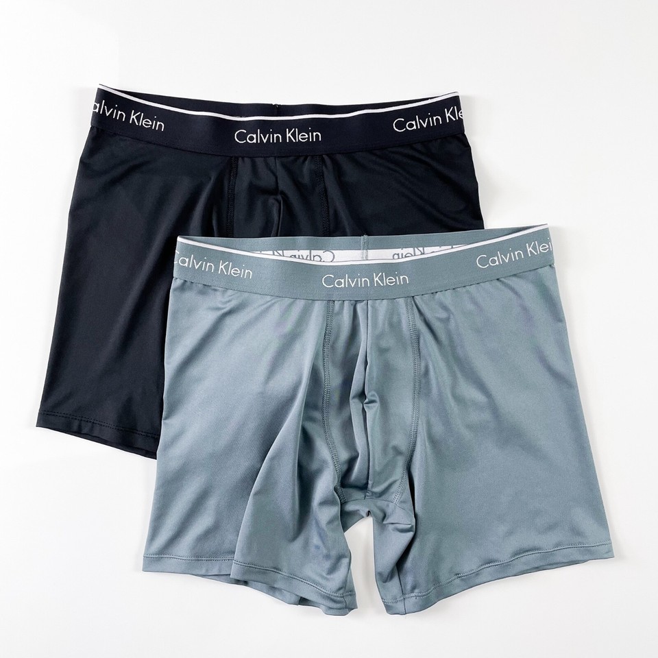 CALVIN KLEIN Men's Boxer Briefs 2x Pack Microfibre Underwear NP2033O ...