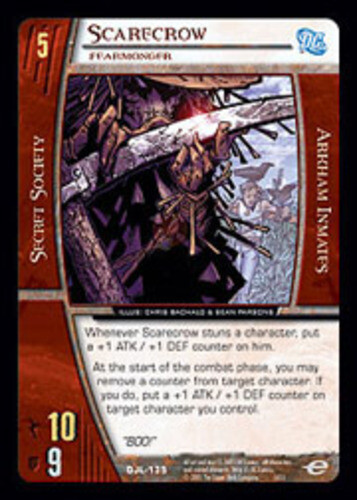 VS System: Scarecrow, Fearmonger [Played] DC Justice League of America ...