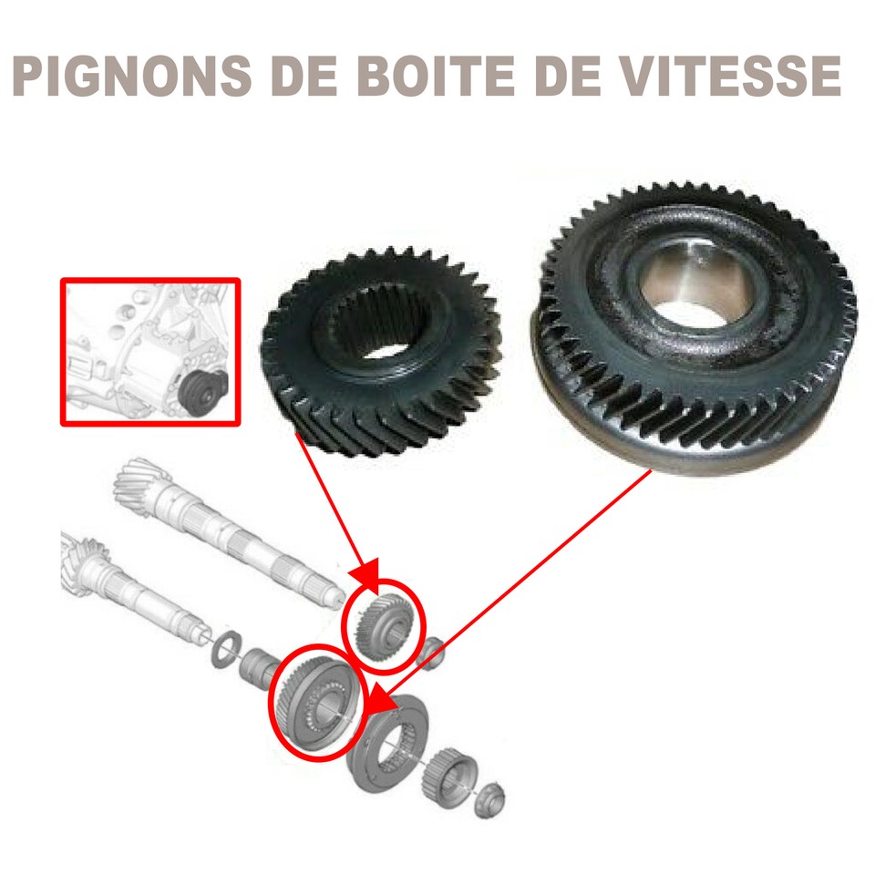 Fifth Gear Downshift Gearbox Gear for Citroën Jumper Jumpy - 2344F5 ...