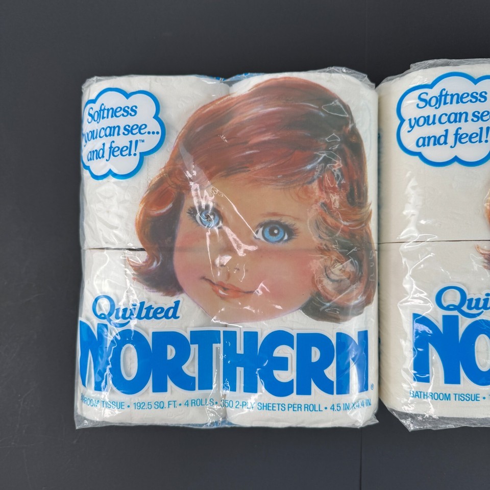 Vintage 1983 Quilted Northern Bath Toilet Paper Tissue Prop BLUE GIRL ...