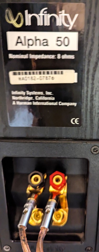 Infinity Alpha 50 3 way floor standing speaker great conditon sound ...