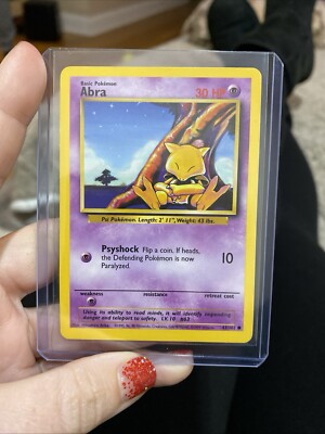 Pokémon TCG Abra Base Set 43/102 Regular 1999-2000 Wizards Base Set ...