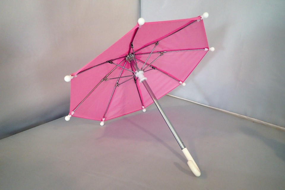 Plain Hot Pink Rain Umbrella - Parasol Fits 18inch Girl Dolls | eBay