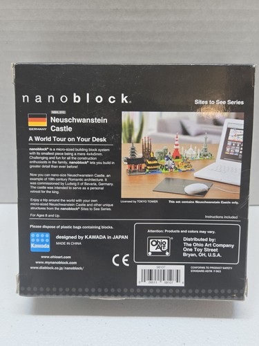 NanoBlock Neuschwanstein Castle Germany 550 Pieces Micro Block Building ...