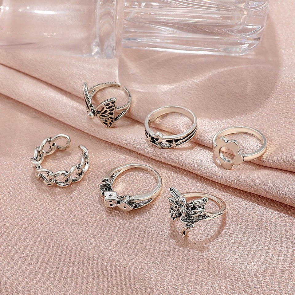 Pcs Finger Rings Women Ring Jewelries Girls Ring Decors | eBay UK
