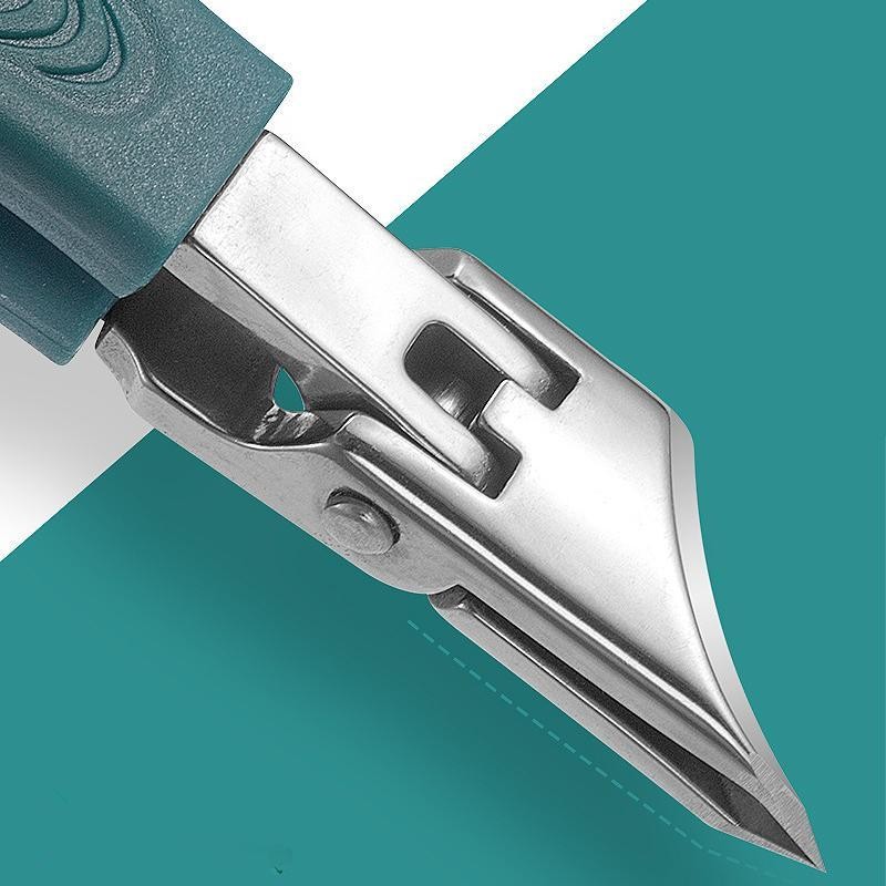 Slanted Nail Clippers Wide Jaw Opening Anti-Splash Slanted Nail Clipper ...