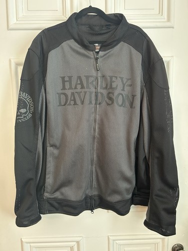 Harley Davidson Trenton Mesh Riding Jacket Biker Motorcycle Mesh Fabric ...