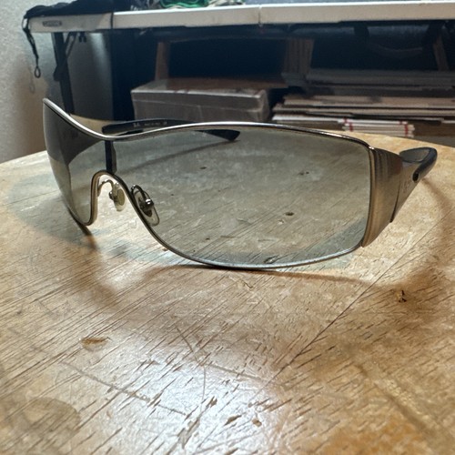 Ray-Ban RB3268 Silver Frame Gray Lens Sunglasses Rare VTG Wrap Around ...