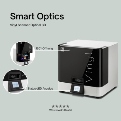 Smart Optics Vinyl Scanner Optical 3D High Resolution Dental Scanner ...