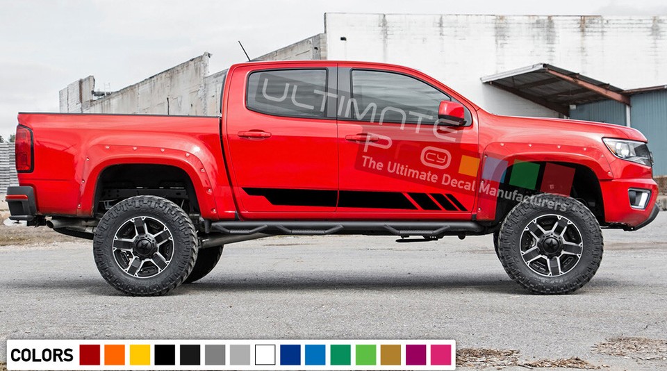 Decal Sticker Graphic Side Stripes For Chevy Chevrolet Colorado 4x4 Z ...