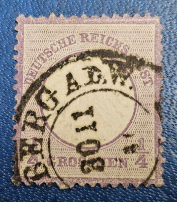 Stamp Germany Reich Brustschild Shield 1/4 Groschen 1872 Mi. Nr. 1 [🇩🇪 ...