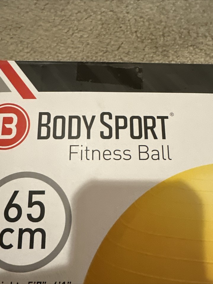 Body Sport 65 cm Medium Fitness Ball Latex Free Exercise Ball | eBay