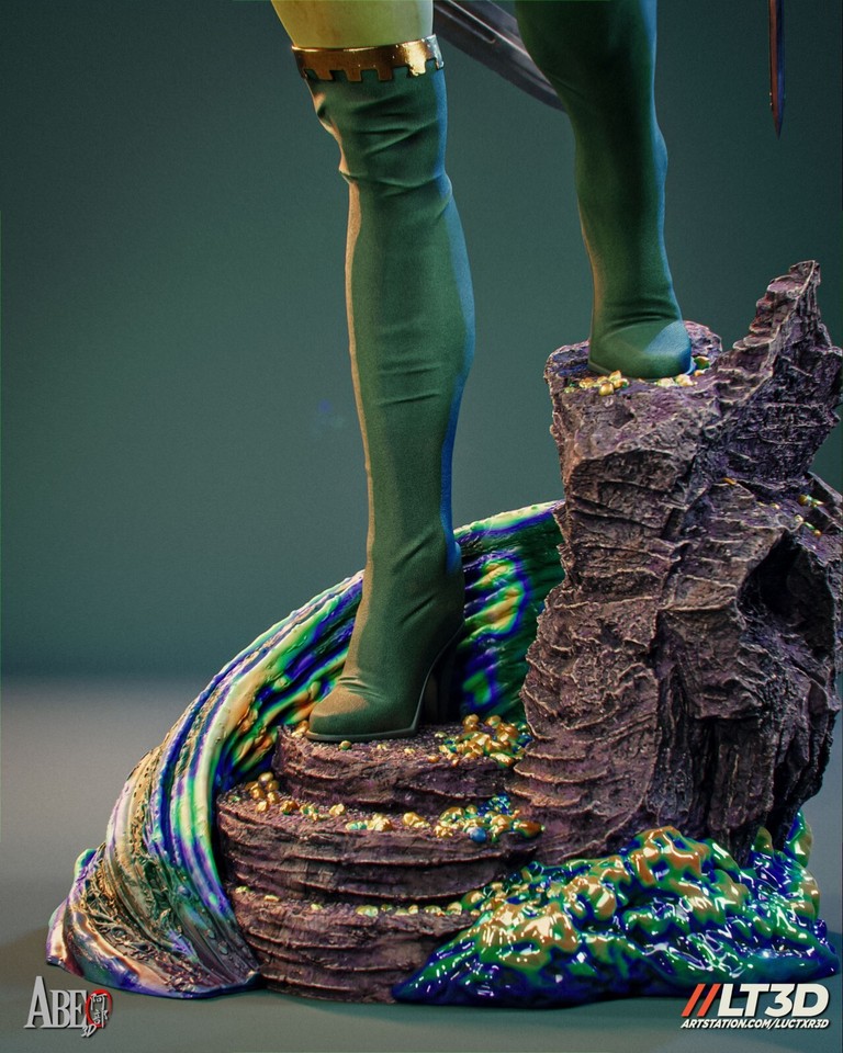 Gamora - Guardians of the Galaxy- Model Kit Painted/Unpainted 3d Print ...