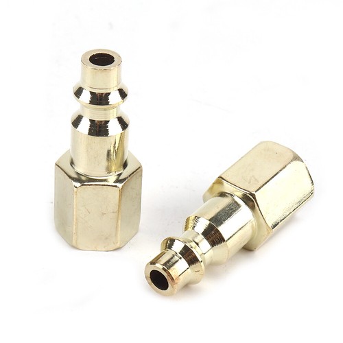 Solid Brass Quick Coupler PF 1/4" NPT Air Hose Connector Female Thread Fittings | eBay