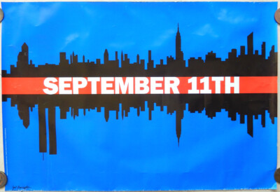 SEPTEMBER 11 MEMORIAL POSTER ART USA ISRAEL 9/11 2001 | eBay