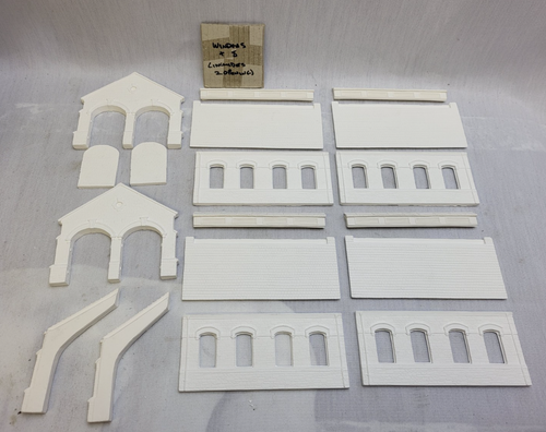 OO Gauge Stone Cast "Townstreet" Engine Shed Double Length Model ...