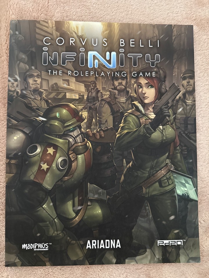Infinity: Ariadna Supplement & Dice | Infinity 2d20 RPG - Corvus Belli ...