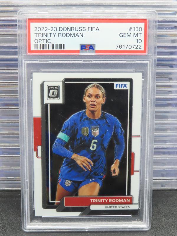 2022-23 Panini Donruss FIFA Trinity Rodman Optic #130 PSA 10 USA | eBay