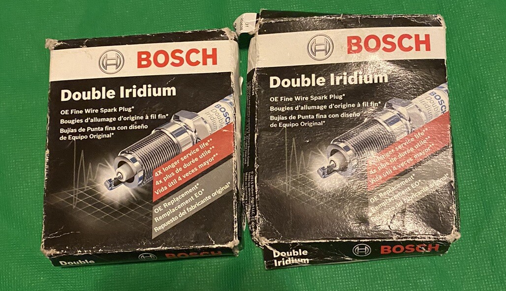 NEW 8 Bosch 9603 Double Iridium Spark Plugs 2x4 Worn Box | eBay