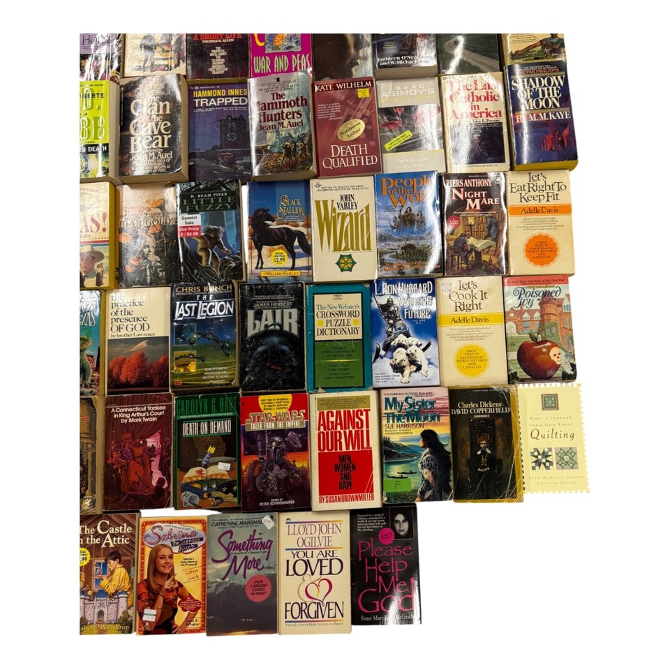 Lot of 83 Mixed Genre Vintage Books Collection Small softcover only | eBay