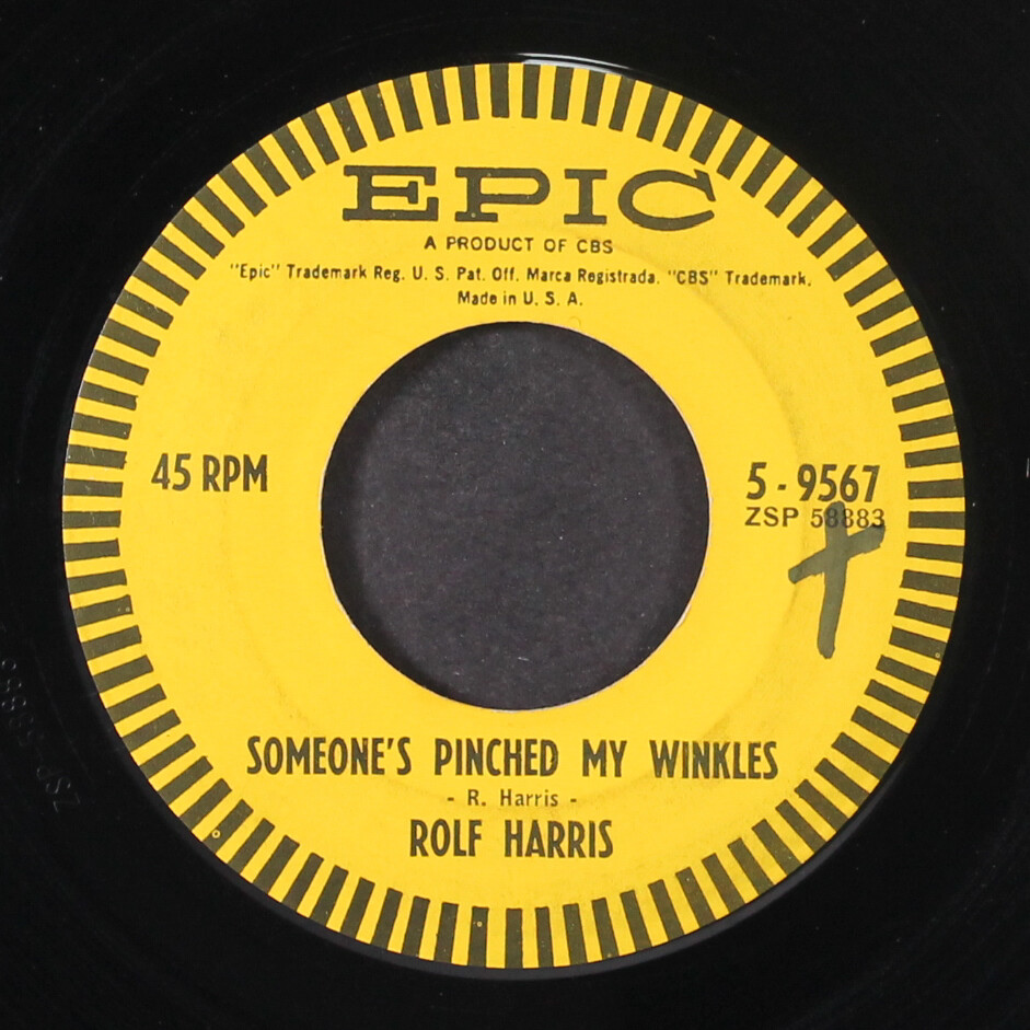 ROLF HARRIS: sun arise / someone pinched my winkles EPIC 7" Single 45 ...